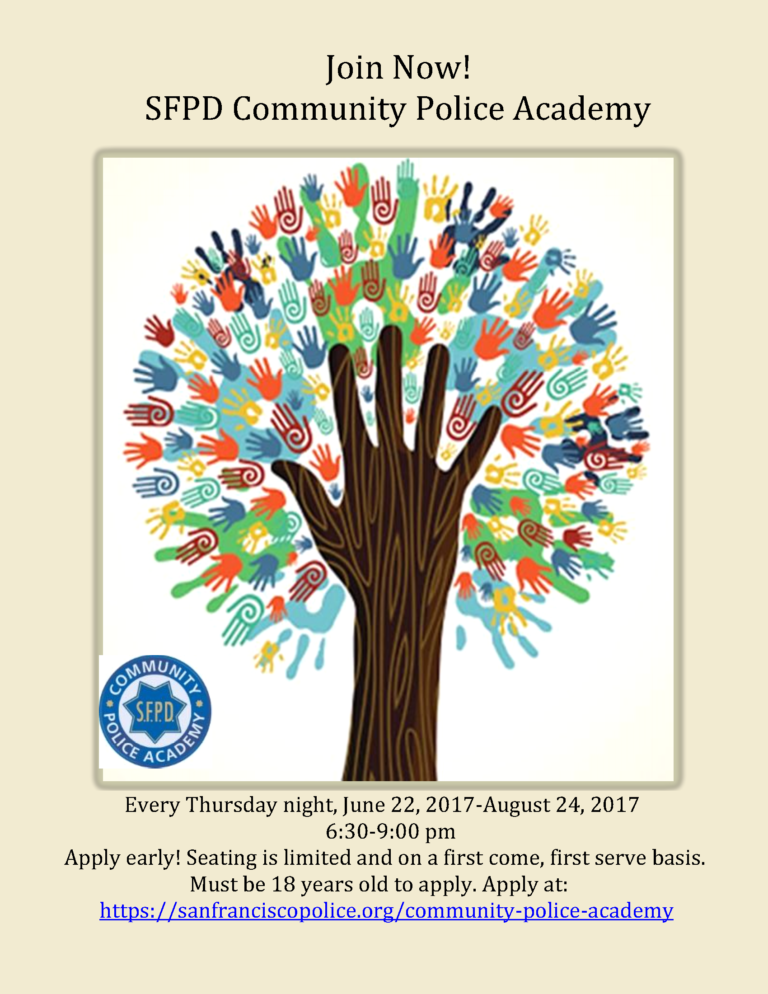 SFPD Community Police Academy – Join Now! – Taraval Station